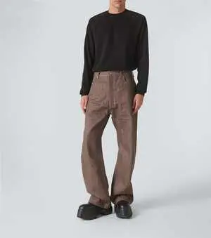 Rick Owens Geth Wide-leg Jeans - Brown