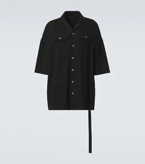 Rick Owens Magnum Tommy Oversized Cotton Shirt - Black