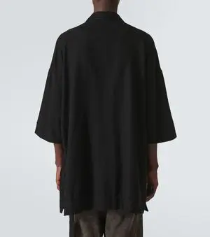 Rick Owens Magnum Tommy Oversized Cotton Shirt - Black