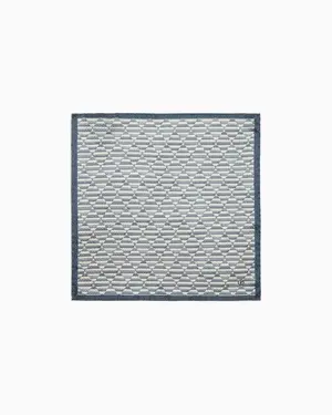 Giorgio Armani Printed Silk Pocket Square Two-tone