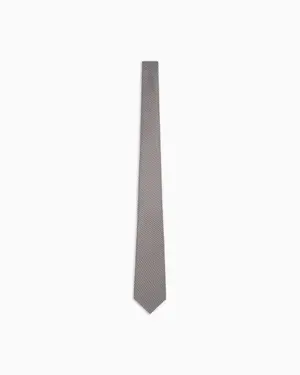 Giorgio Armani GIORGIO ARMANI Printed Silk Neck Tie Beige