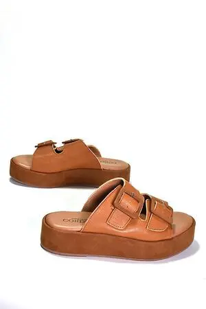 Cordani Karson Slide Sandals - Brown