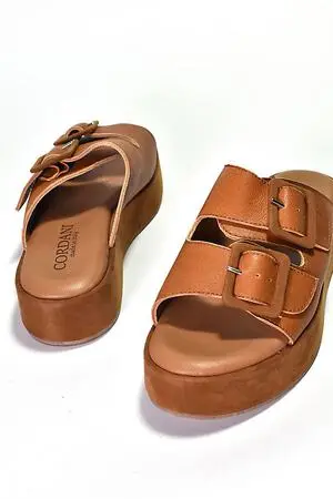 Cordani Karson Slide Sandals - Brown