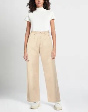 Denimist Cotton Gabardine Pants - Beige