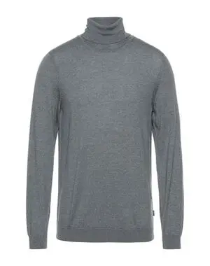 Hugo Boss Turtleneck Virgin Wool Knit - Grey