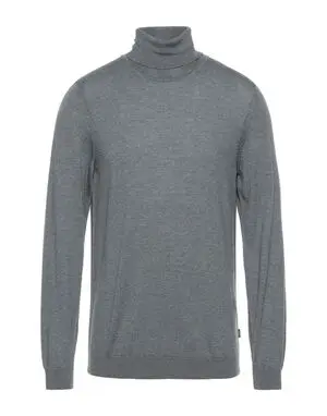 Hugo Boss Turtleneck Virgin Wool Knit - Grey