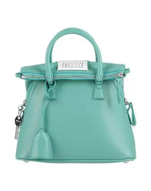 MAISON MARGIELA Handbag In Goat Skin, Cow Leather, Brass, Zinc, And Aluminum - Turquoise