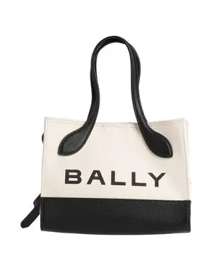 Bally Handbag Leather And Textile Fibers - Black
