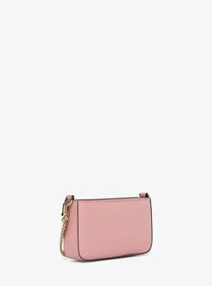 Michael Kors Bryant Small Pebbled Leather Convertible Pochette - Pink