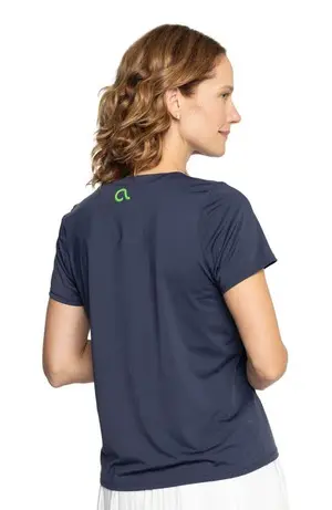 AVI Rally Pickleball Short Sleeve - Sapphire Blue
