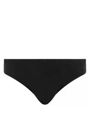Moschino Logo-tape Briefs - Black