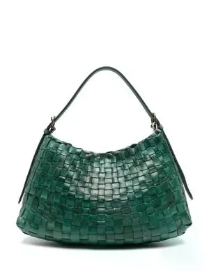 Dragon Diffusion Woven Leather Shoulder Bag