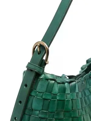 Dragon Diffusion Woven Leather Shoulder Bag