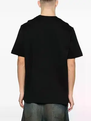 MSGM Logo-embroidered T-shirt - Black