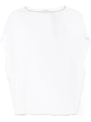 Fabiana Filippi Bead-detail T-shirt - White