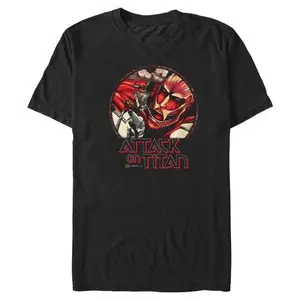 ATTACK ON TITAN Eren Vs. Colossal Cover Graphic T-shirt