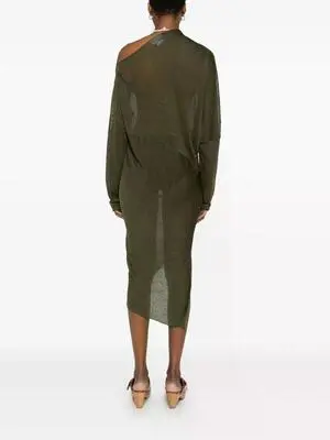 P.a.r.o.s.h Asymmetric Midi Dress