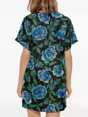 Kenzo Peonies Mini Dress