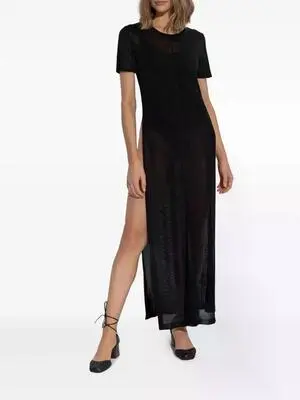 LEMAIRE Side-slits Maxi Dress - Black