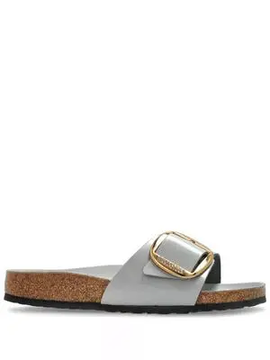 BIRKENSTOCK Madrid Big Buckle Slides - Grey