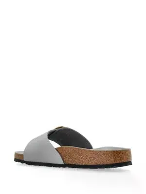 BIRKENSTOCK Madrid Big Buckle Slides - Grey