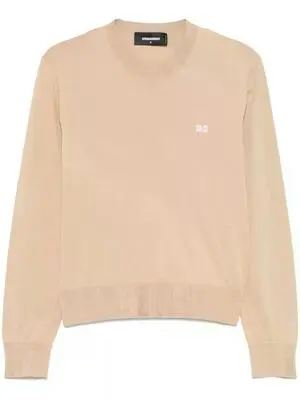 Dsquared2 Cotton Sweater - Brown