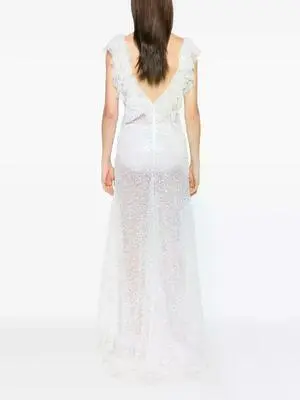 PARLOR Sequin-embellished Maxi Dress