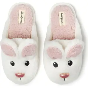 DEARFOAMS Shay Easter Bunny Scuff Slippers