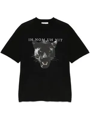 IH NOM UH NIT Cat-print T-shirt - Black