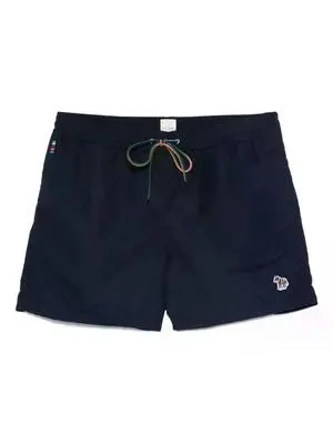 Paul Smith Zebra-motif Swim Shorts - Blue