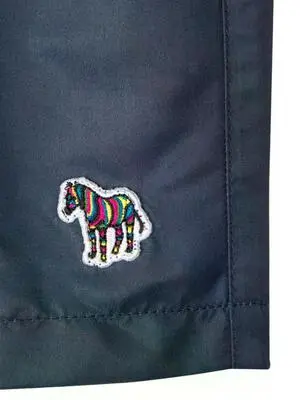 Paul Smith Zebra Logo Swim Shorts - Blue