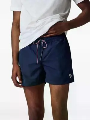 Paul Smith Zebra Logo Swim Shorts - Blue