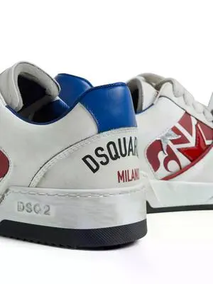 Dsquared2 Panelled Low-top Sneakers - White