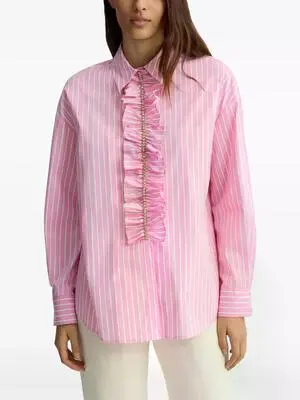 Liu Jo Ruched Striped Shirt