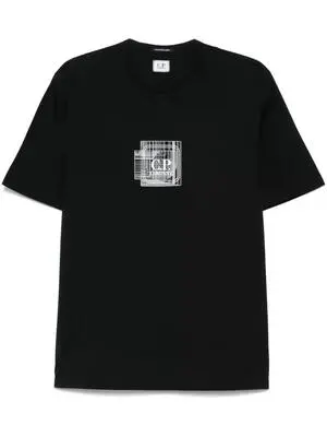 C.P. COMPANY Mercerized Jersey T-shirt - Black