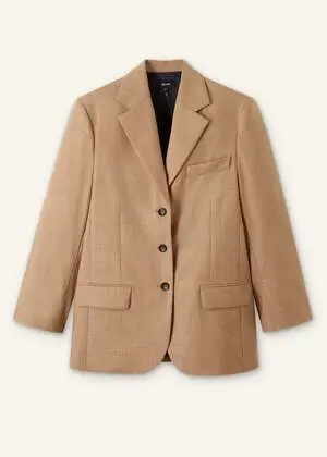 ME+EM Icon Oversized Blazer - Biscuit