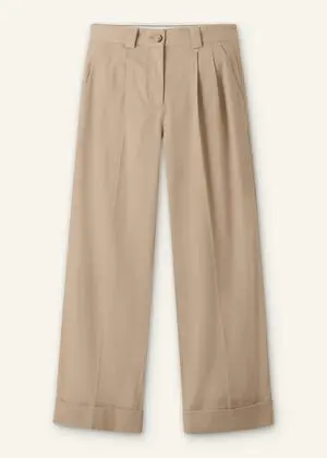 ME+EM Pleated Straight-leg Trainer-grazer Trouser