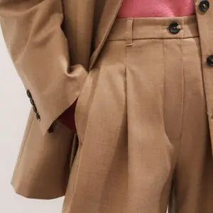 ME+EM Pleated Wide Leg Trousers