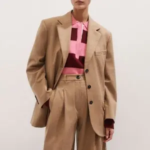 ME+EM Pleated Wide Leg Trousers