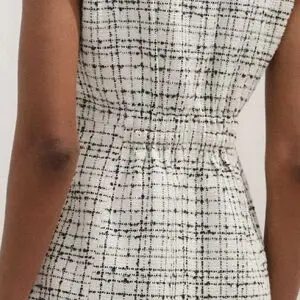 ME+EM Tweed Layered Mini Dress