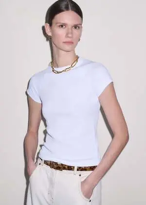 ME+EM Raglan Sleeve T-shirt - Bright White