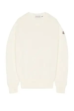 Moncler Crew Neck Sweater - Silk White