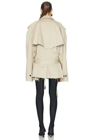 Balenciaga Cropped Trench Jacket