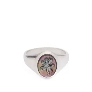 SERGE DENIMES Cherub Cameo Ring - Sterling Silver