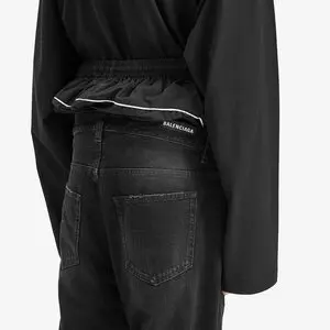 Balenciaga Layered Denim Jeans