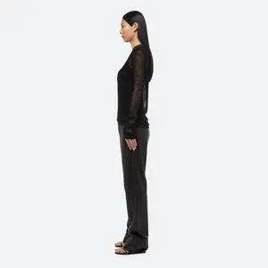 Helmut Lang Mesh Top With Seatbelt Detail