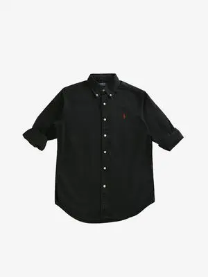 Polo Ralph Lauren Long Sleeved Oxford Shirt - Black