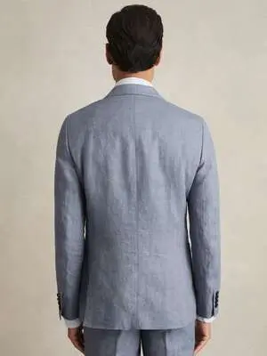 REISS Warner Linen Single-breasted Suit Blazer Slim-fit