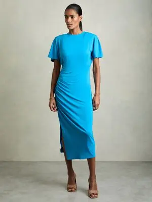 REISS Tulia Modal-blend Midi Dress