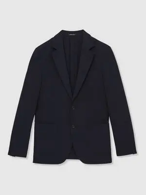 REISS Found Blazer Single-breasted Stretch Suit Blazer Slim-fit - Navy